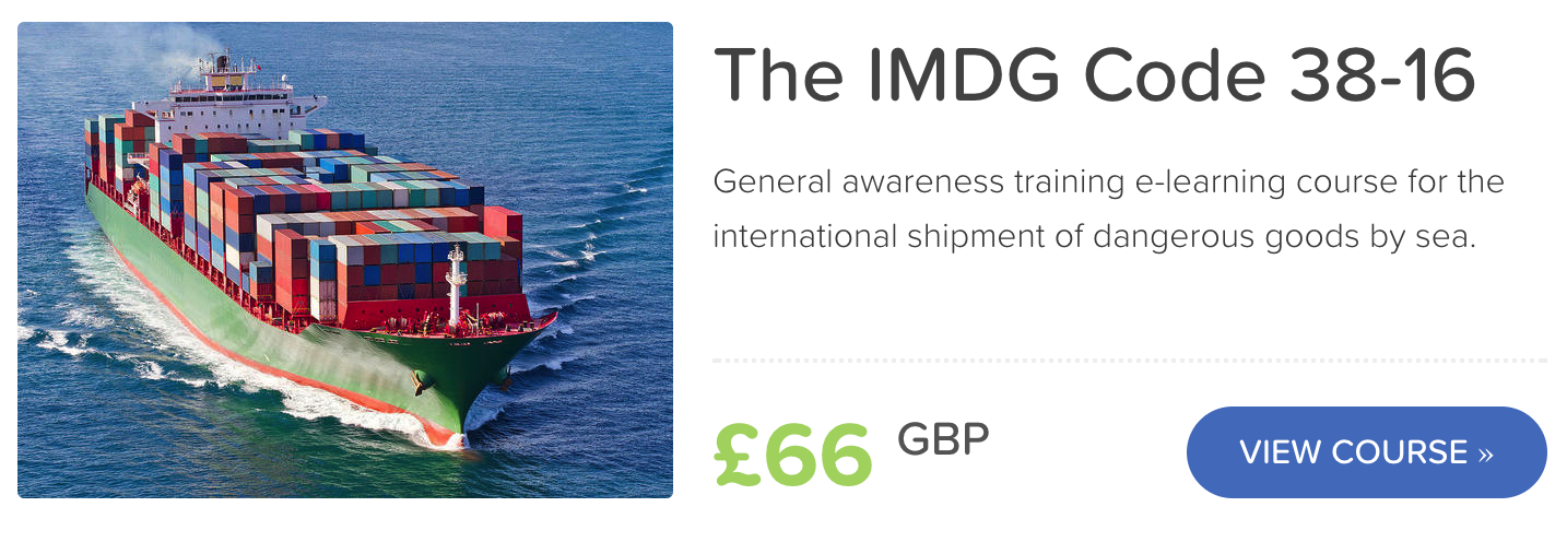 IMDG Code Online Training – Updated to Amendment 38-16 – ★ EcoStar Blog